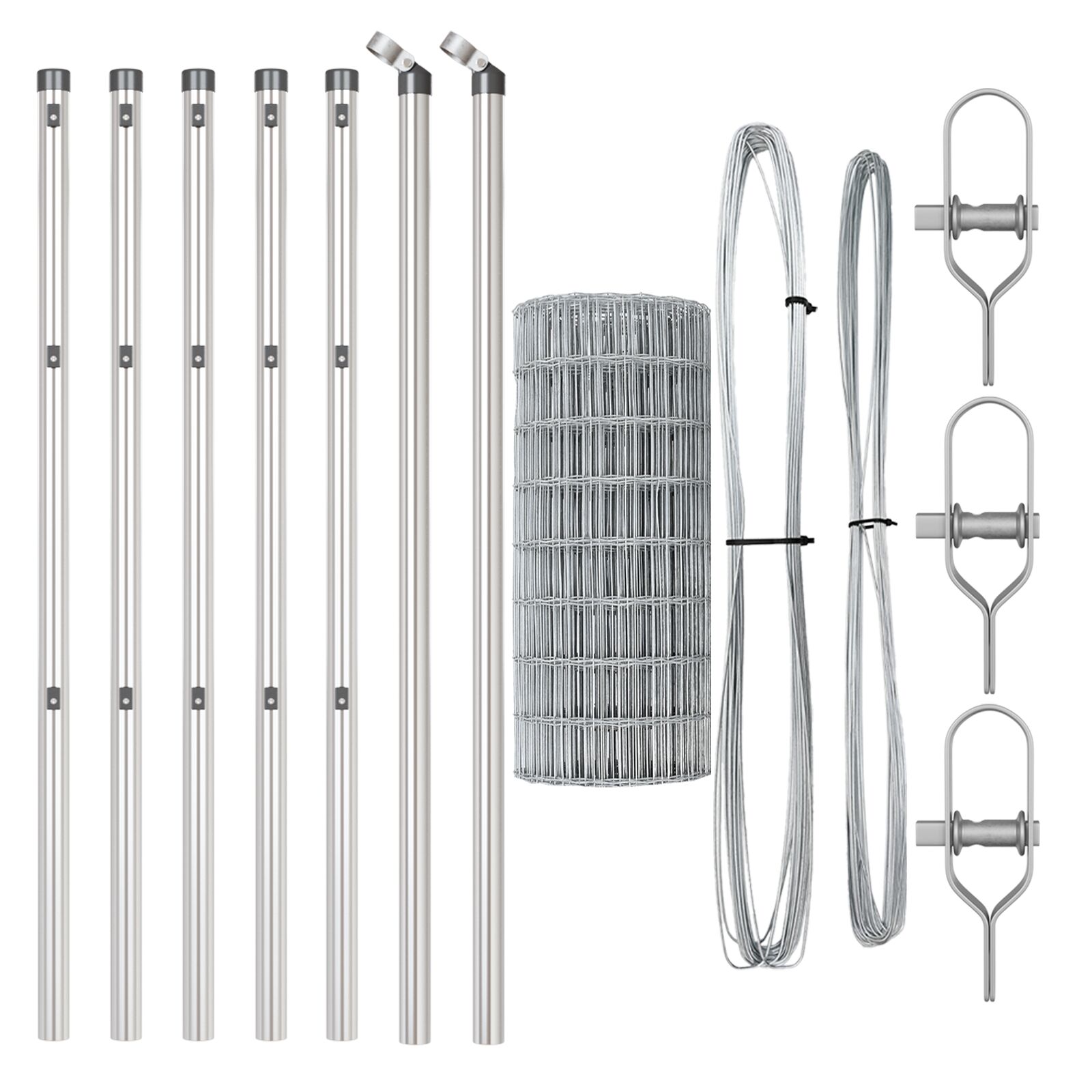 Grillage rouleau |Clôture Euro avec 7 poteaux 0.8x10 m en acier ...