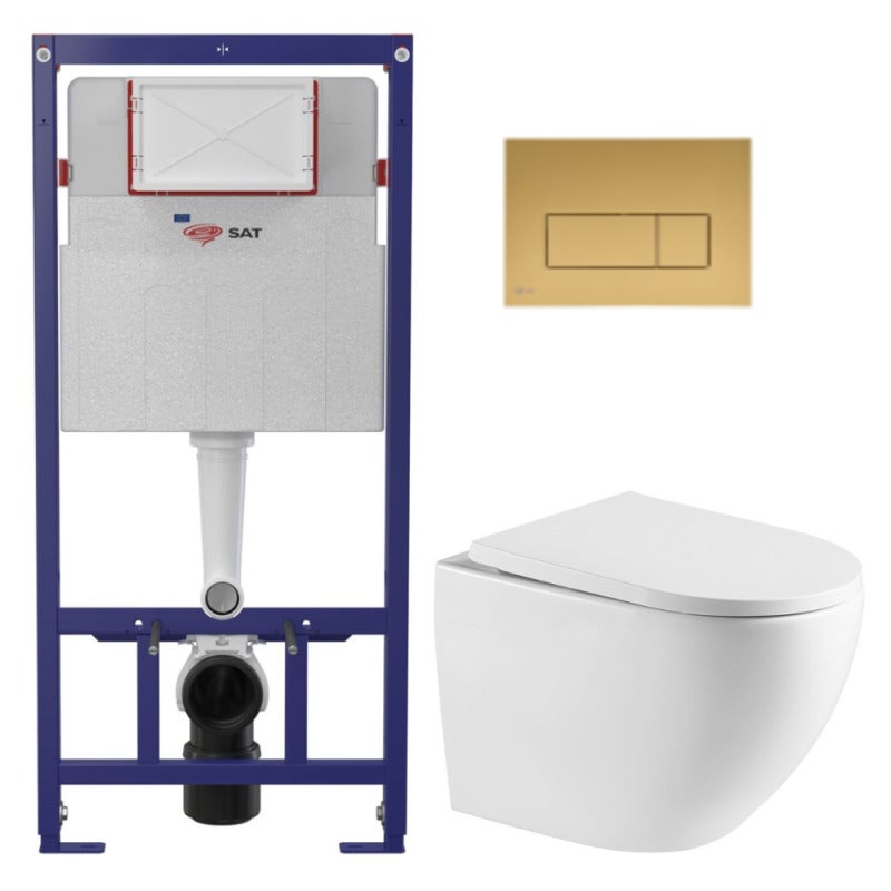 Pack WC bâti ECO 2L Swiss Aqua Technologies + WC suspendu Swiss Aqua ...