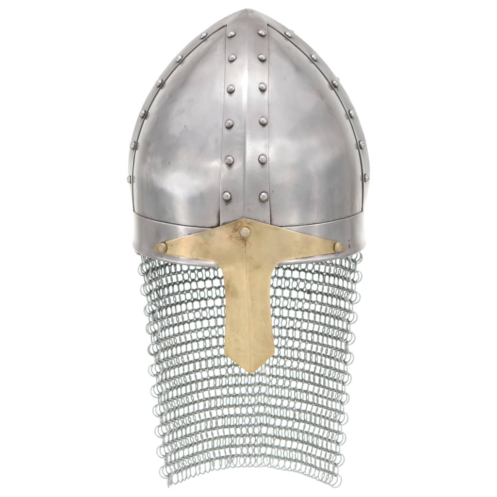 Elmo da Cavaliere Crociato Antico Replica LARP Argento | Leroy Merlin