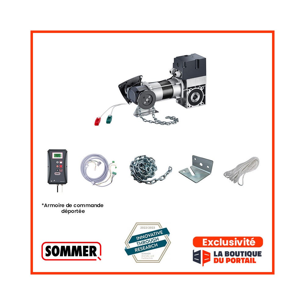 Kit Motorisation Porte Sectionnelle Industrielle 400V Axe Ø25,4 30M² ...