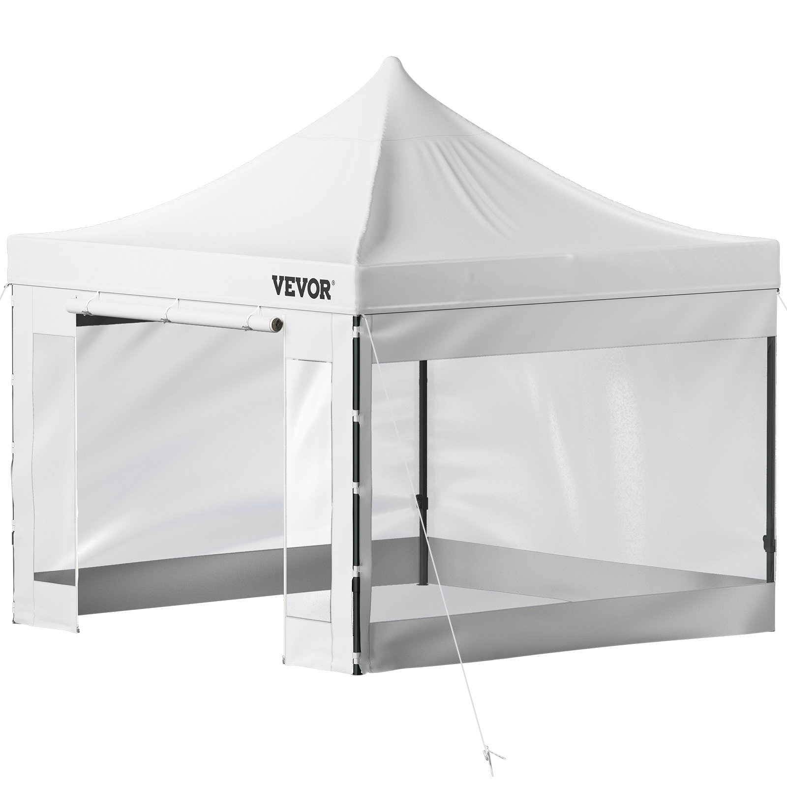 Carpa Plegable con Paredes Laterales Cenador Plegable de 3 x 3 m Carpas Impermeables de PVC con ...