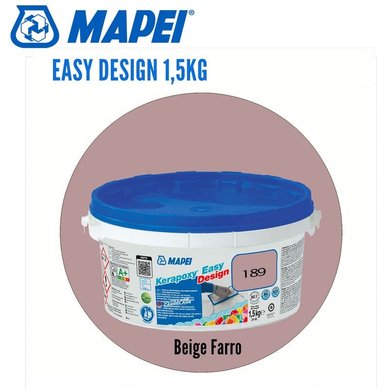 Joint époxy Kerapoxy Easy Design MAPEI - 189 Beige farro - 1,5 Kg ...