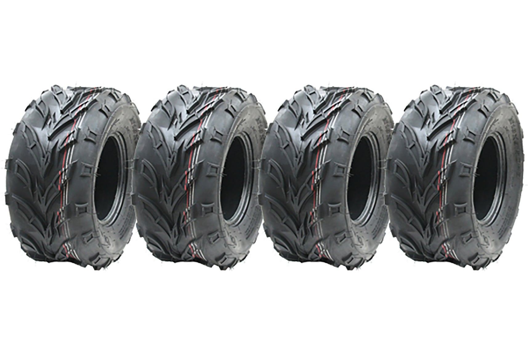18x9.50-8 ATV quad pneus, remorque 18 950 8 pneus Dirt trail road legal, Set de 4. | Leroy Merlin