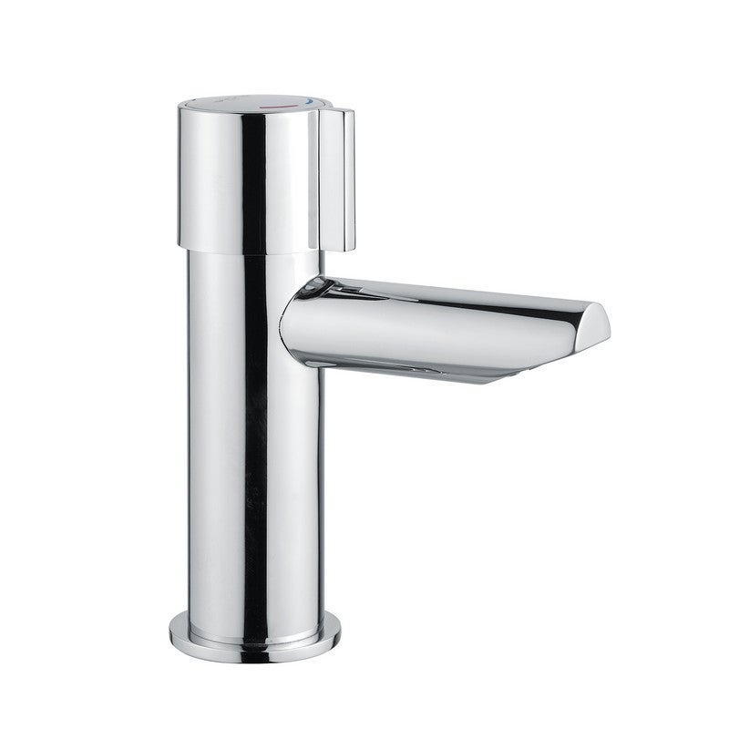 Série MINIMAL mitigeur de lavabo temporisé avec commande par bouton ...