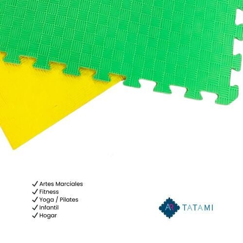 Artatami® Tatami Puzzle 1x1x20 mm Verde - Amarillo【1 Unidad】Artes ...