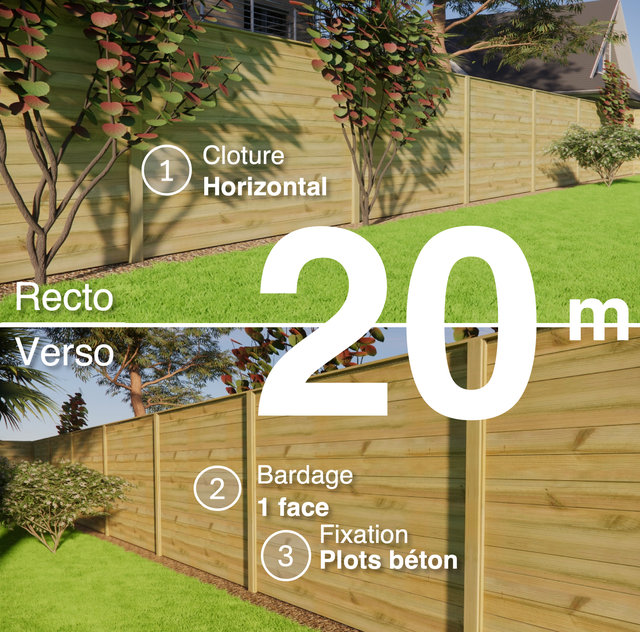 Kit cloture rigide pas cher au meilleur prix | Leroy Merlin