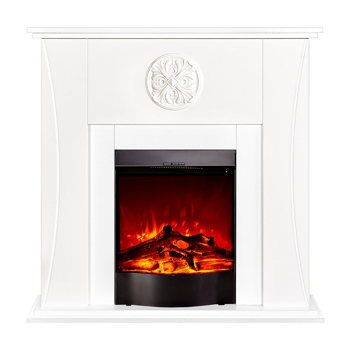 Cheminée électrique Benedict & Corsica Art Flame, 1020 x 1000 x 240 mm ...