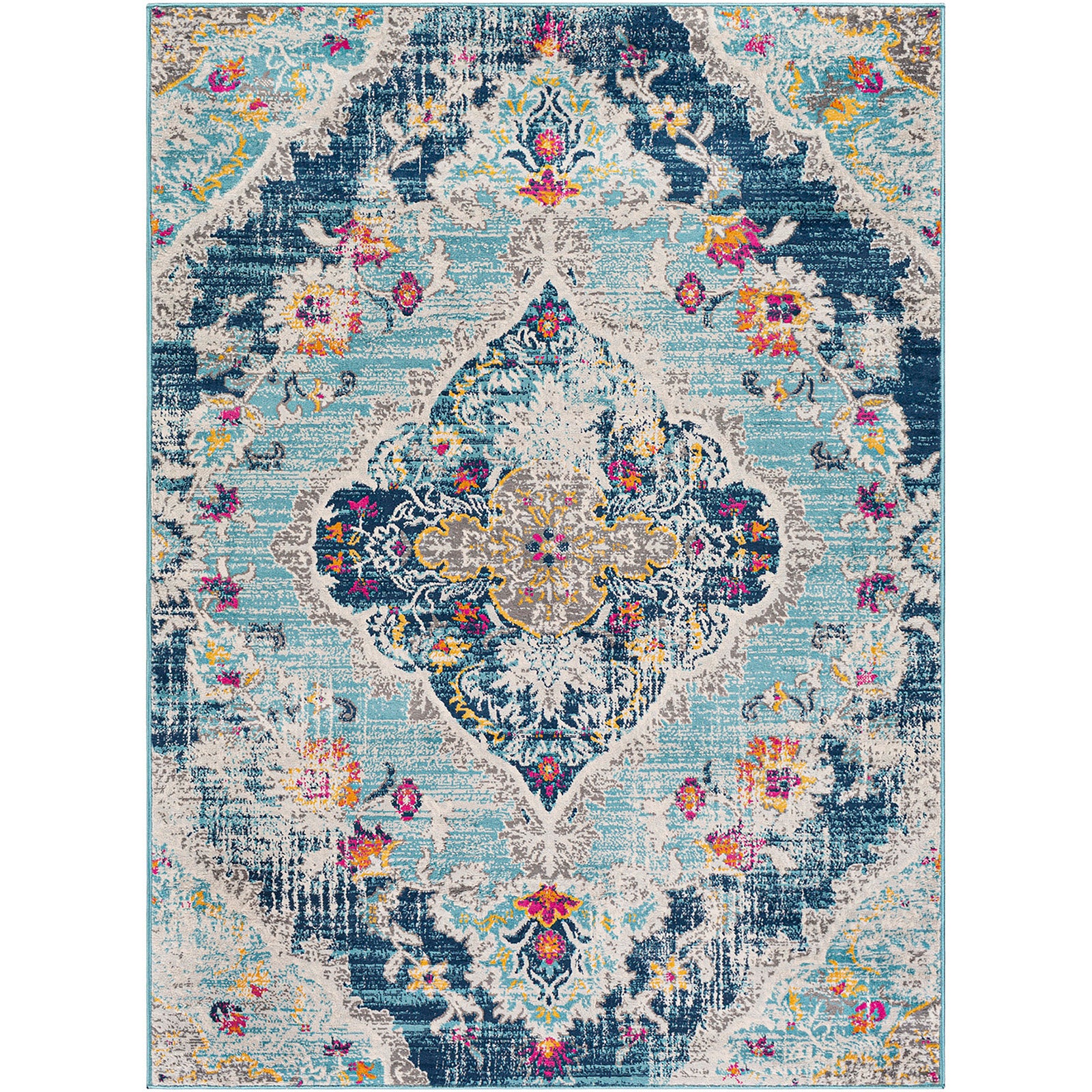 LIVABLISS Tapis Vintage Oriental Multicolore/Bleu 200x275 cm Romy ...