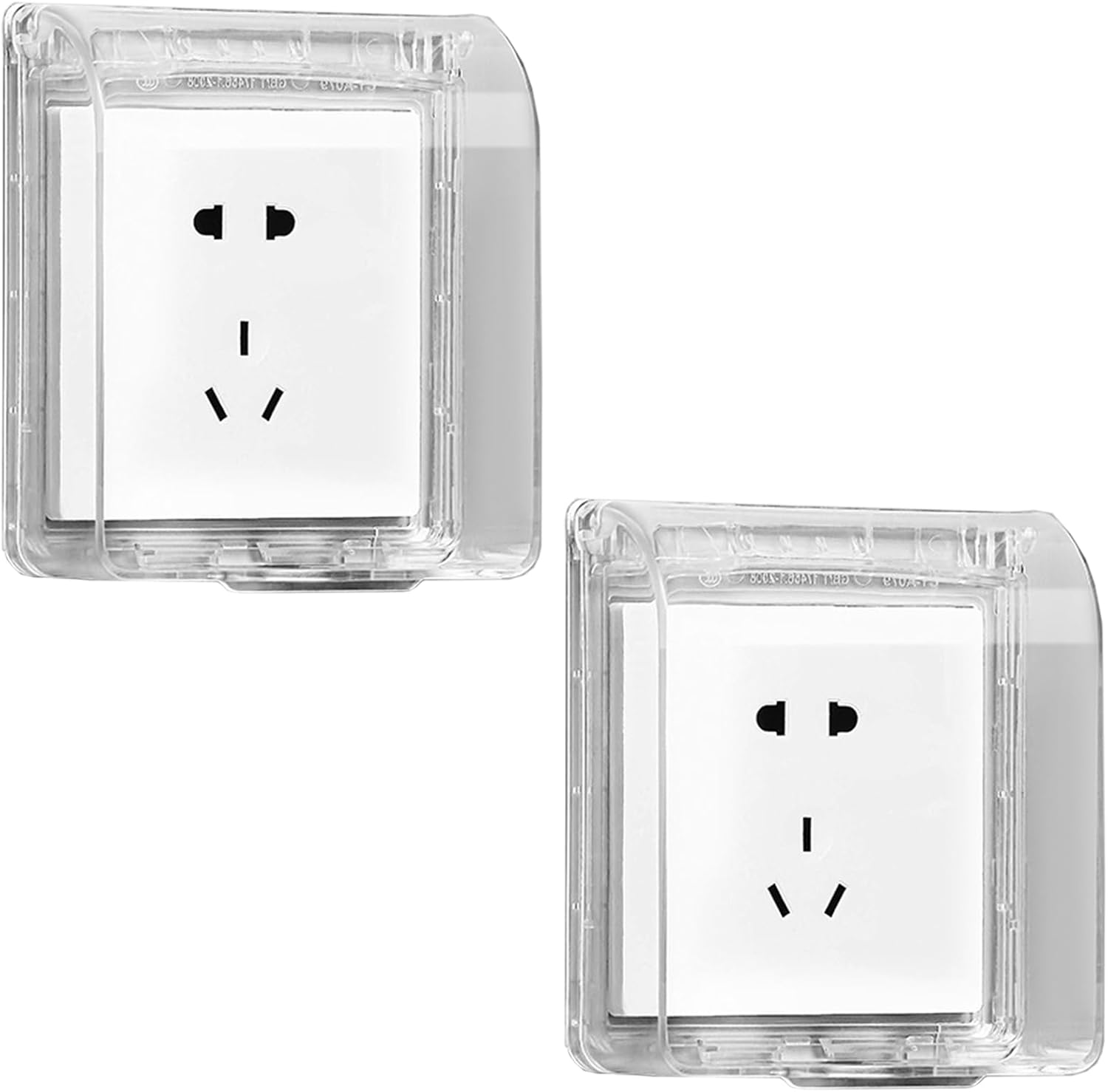 2 PCS Cache Prise Exterieure Etanche Cache Prise Murale 11,9x10,5x7,3cm ...