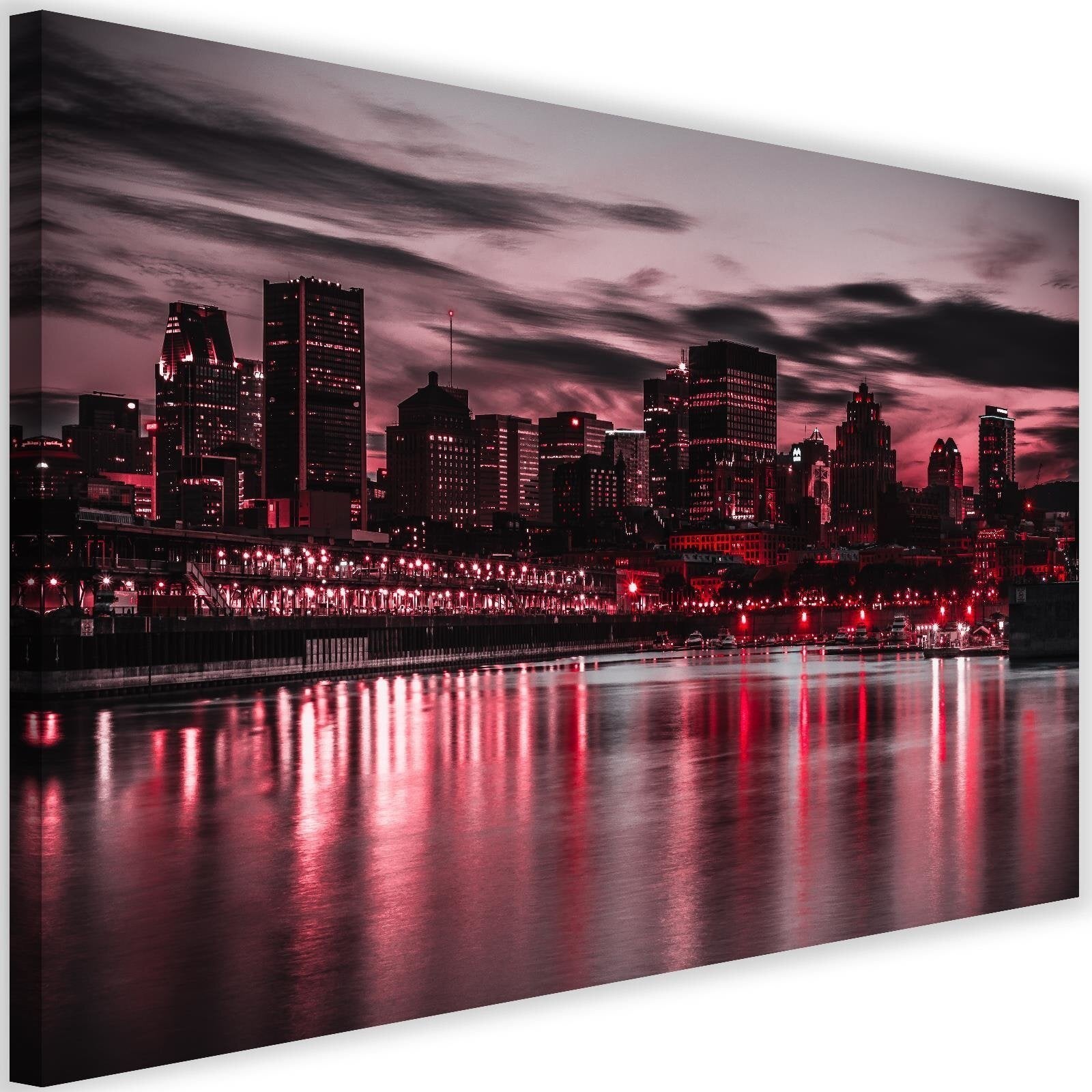 Tableau feux rouges de la ville - 120 x 80 cm | Leroy Merlin