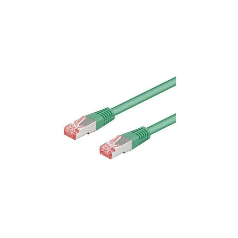 C ble r seau Goobay cat6 1,0m vert s/ftp 2xrj45, pvc, cca | Leroy Merlin