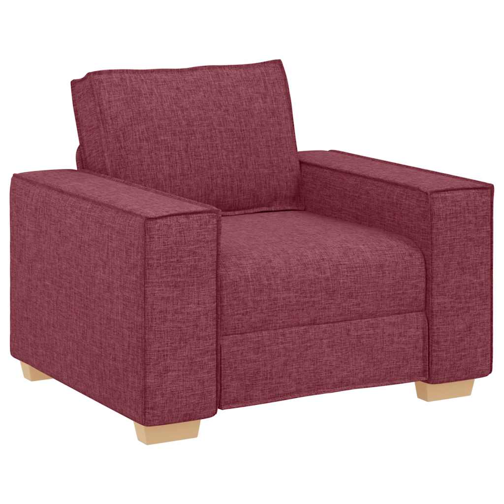 Sillón de salón | Silla de relax | Sillón de tela color rojo vino 60 cm ...