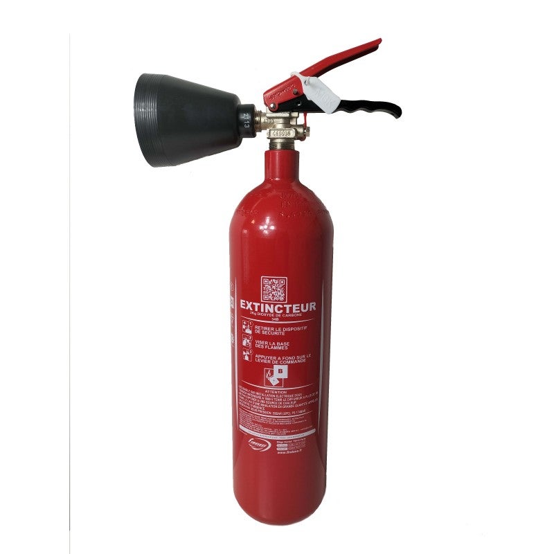 Extincteur 2Kg CO2 CE avec QRCODE POUR AUTOFORMATION MOBIAK | Leroy Merlin
