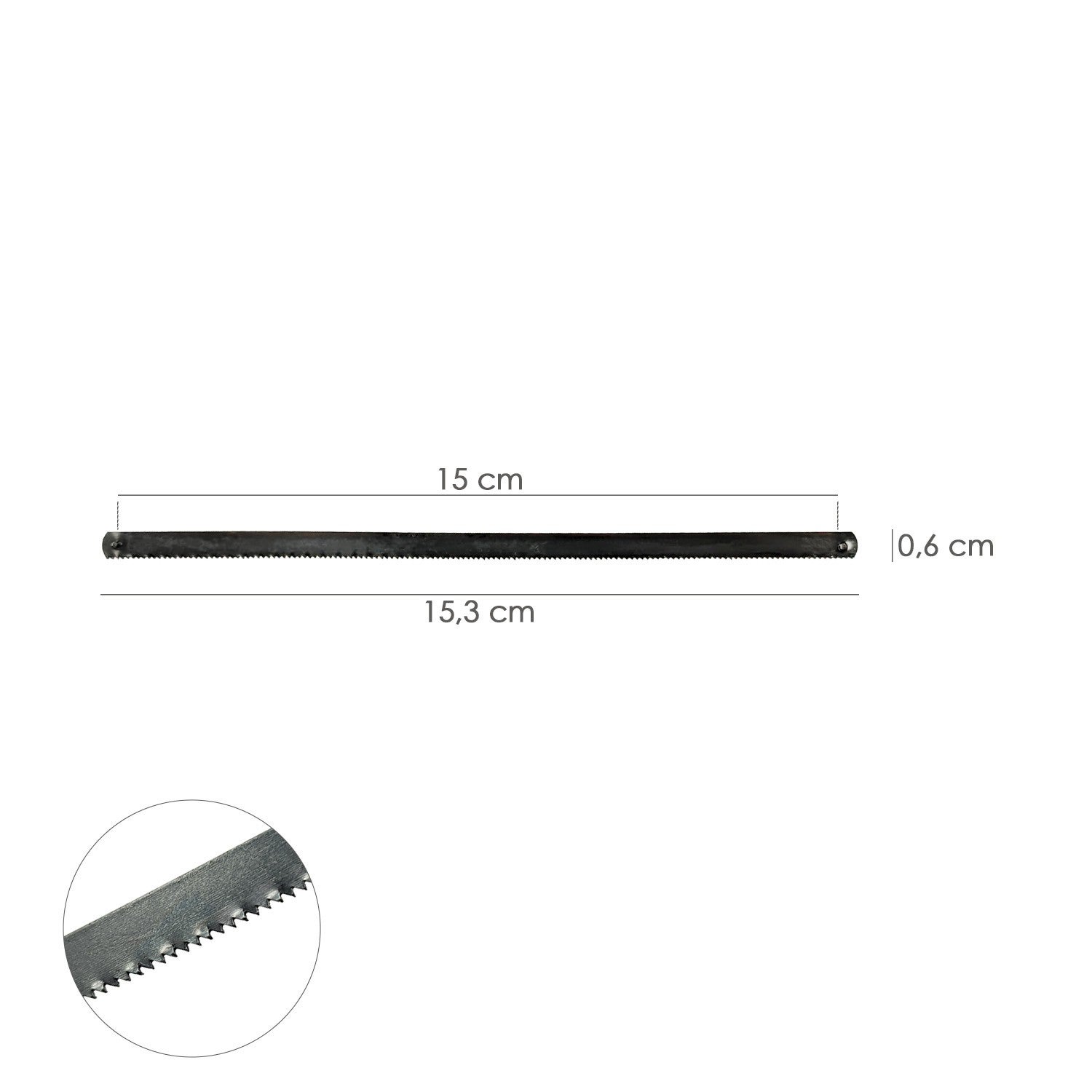 Hoja Segueta / Arco Sierra Marqueteria 155 mm. Fabricada en Acero, 24 ...