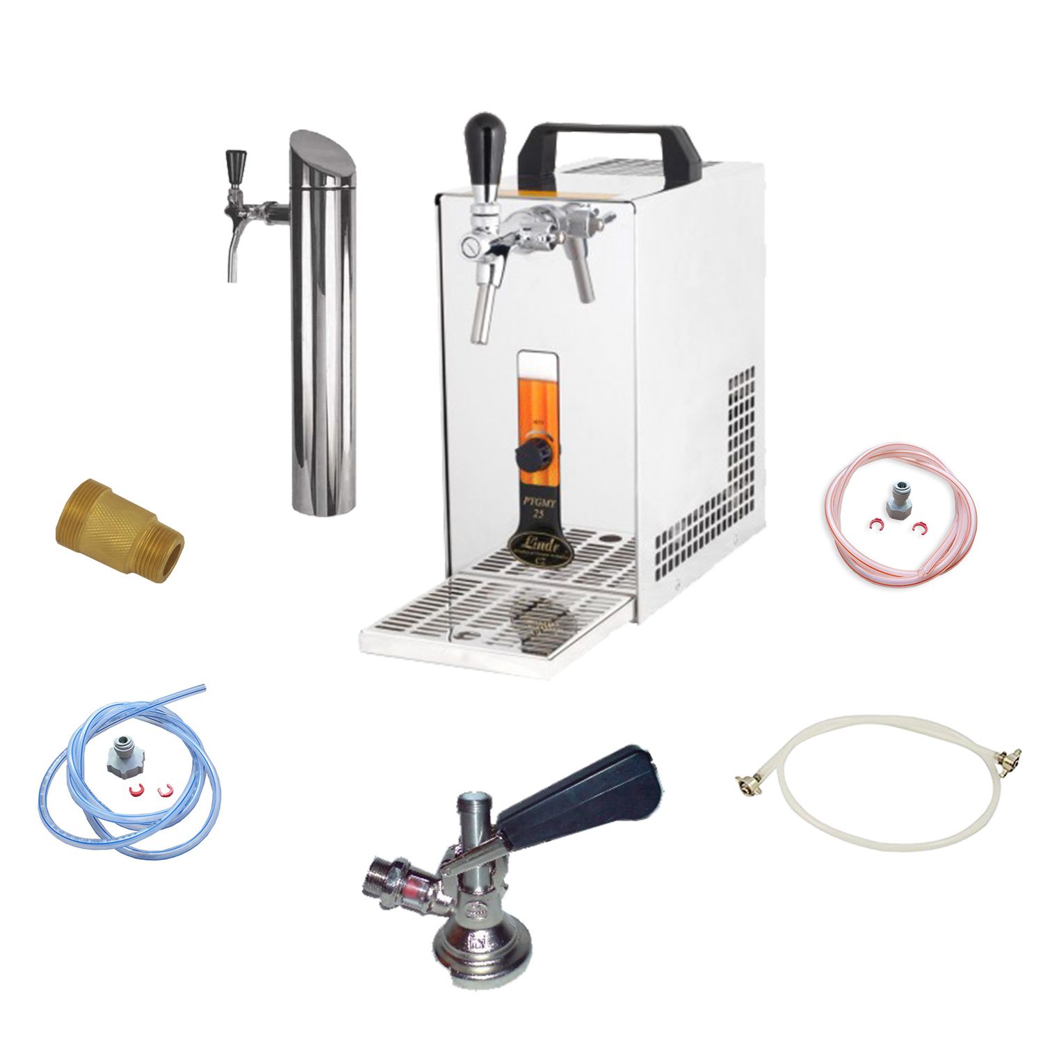 Ensemble complet - Tireuse a biere avec pompe à membrane - PYGMY 20/K ...