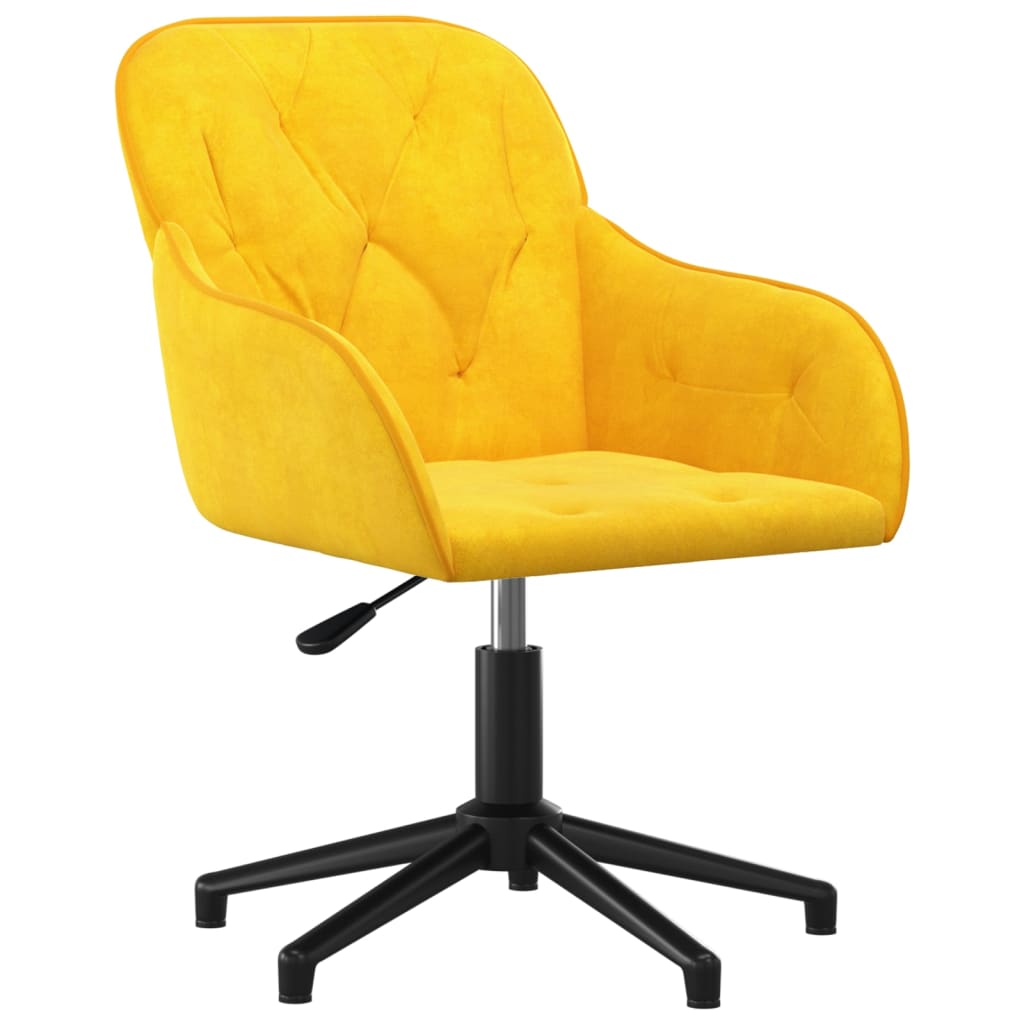 Chaise fauteuil siège pivotante de bureau informatique étude Jaune ...