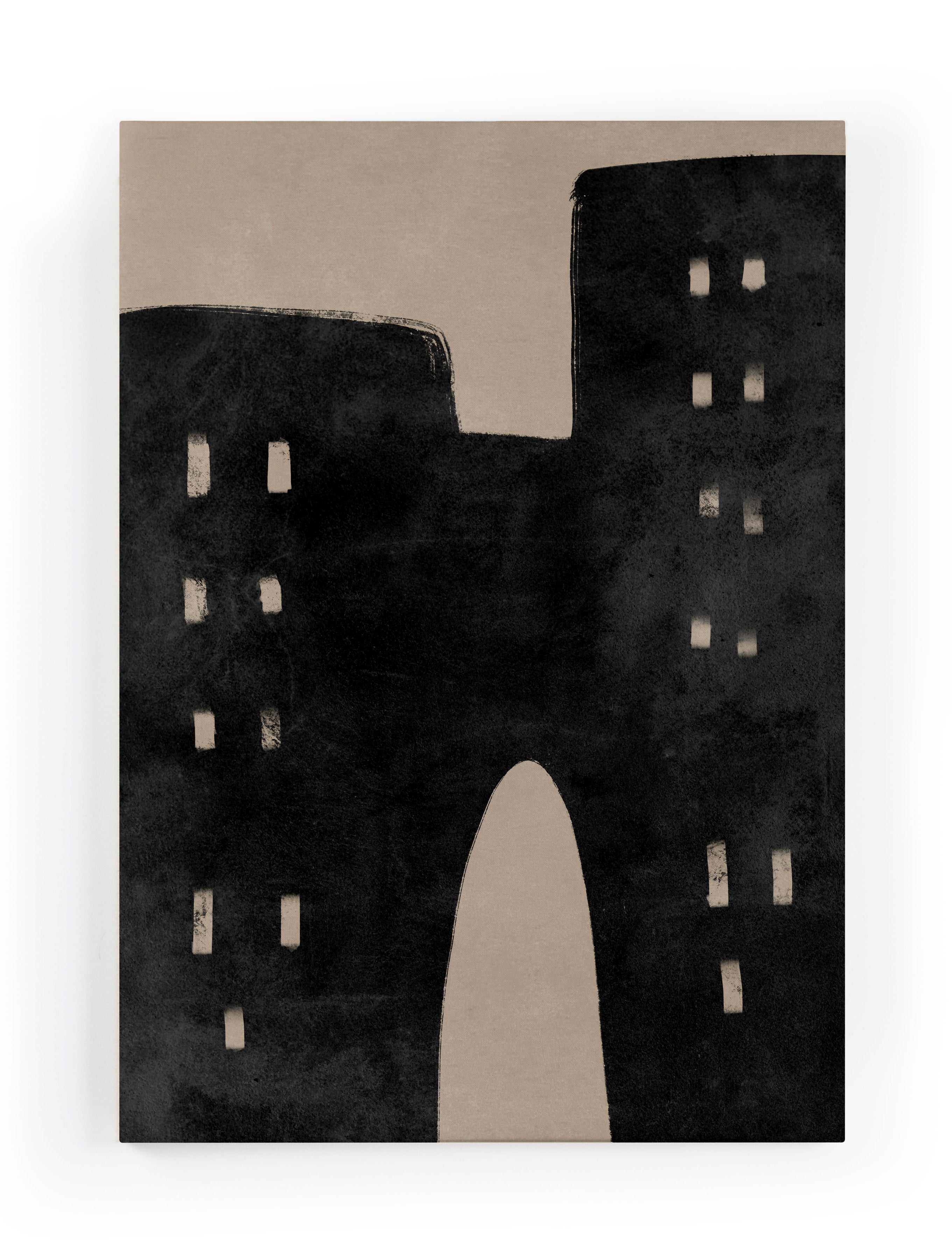 Peinture sur toile canvas tableau 60x40 imprimé HD Nuit dans la ville ...