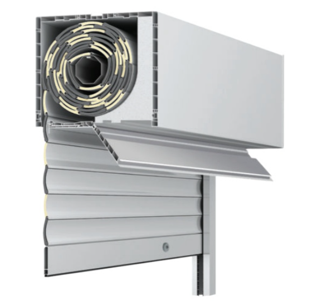 Volet roulant motorisé D-ROLL-40 RAL 9016 Solus - Filaire (L.: 2000 mm ...