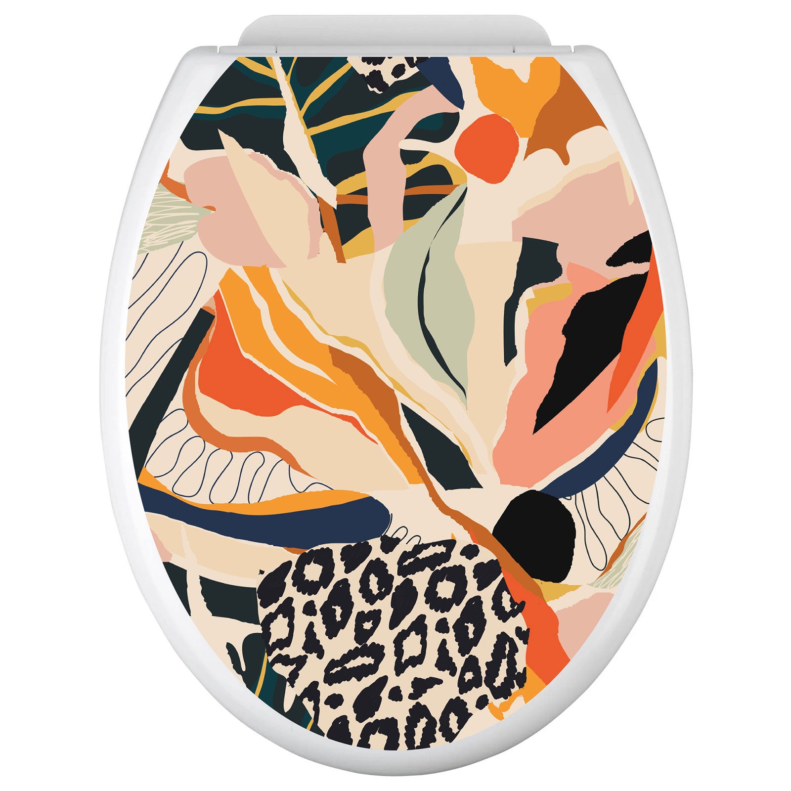Stickers Abattant WC - Design - Adhésif + Protection BRILLANTE - 35x43 ...