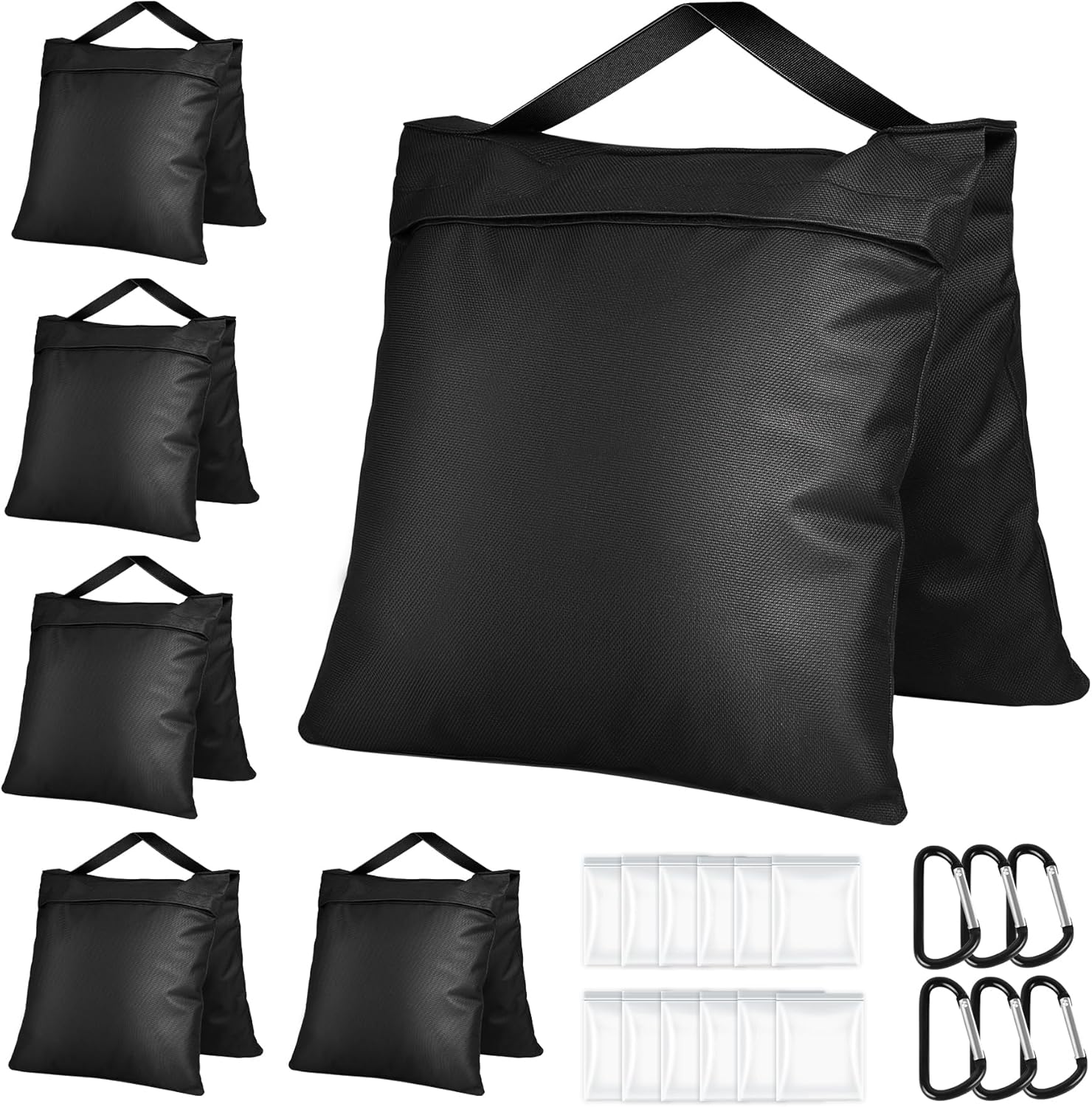 Lot de 6 Sac de Sable Résistants, 57x26,5cm Sacs de Lestage pour ...