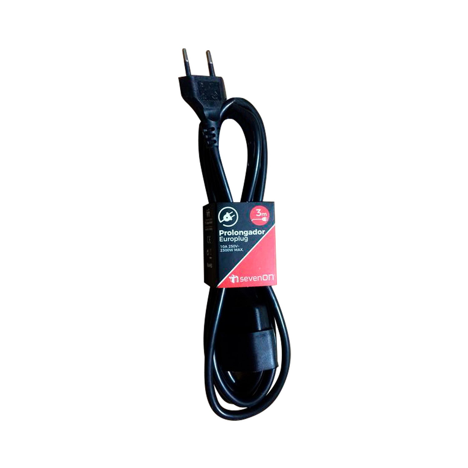 Alargador 3m Enchufe/Clavija Europlug 7hSevenOn | Leroy Merlin