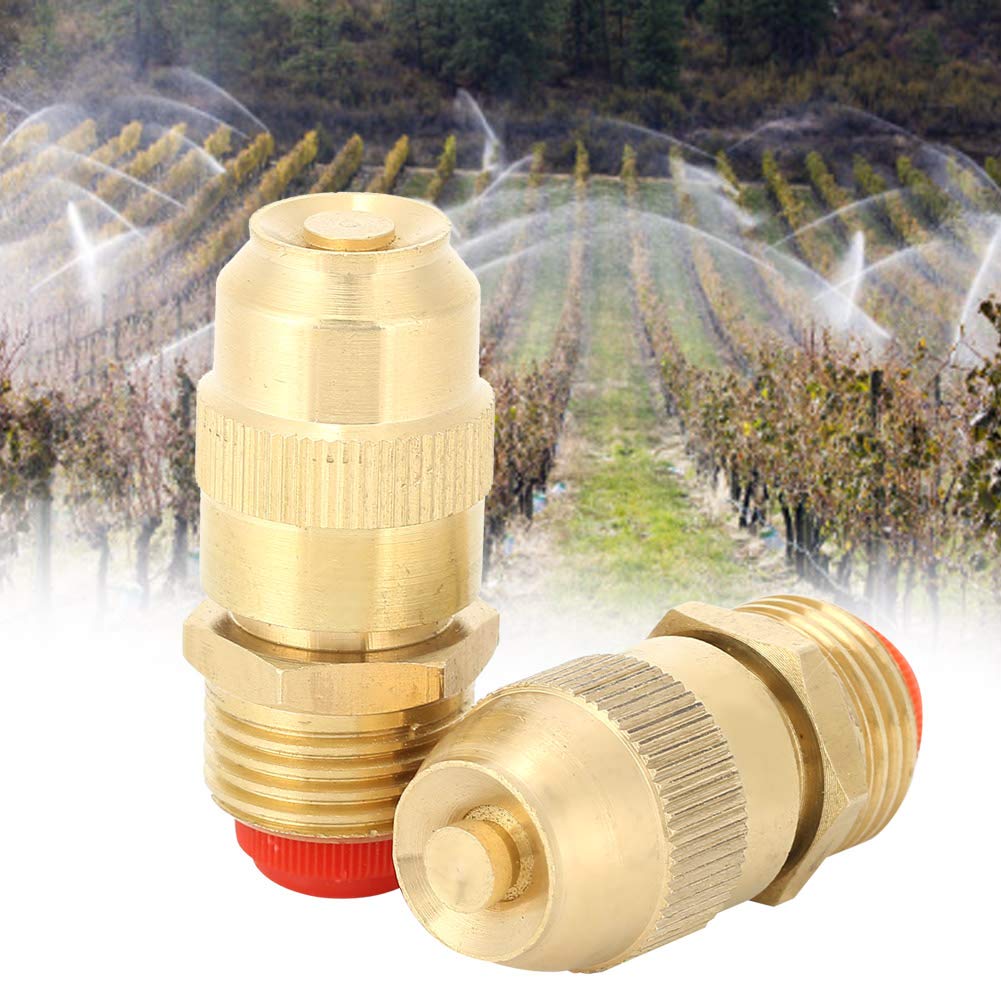 2Pcs G1/2 FNPT DN15 Buse d'arrosage de pelouse en cuivre Buse de ...