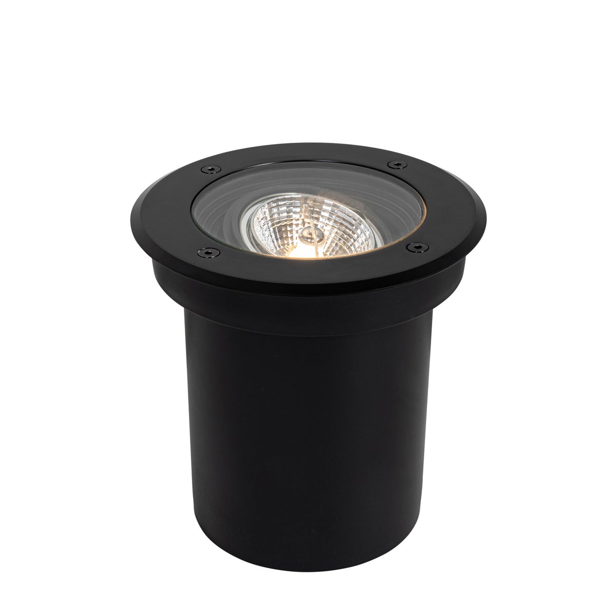 Spot encastrable de sol delux - 1 lumière - Ø 16 cm - Noir - Moderne ...