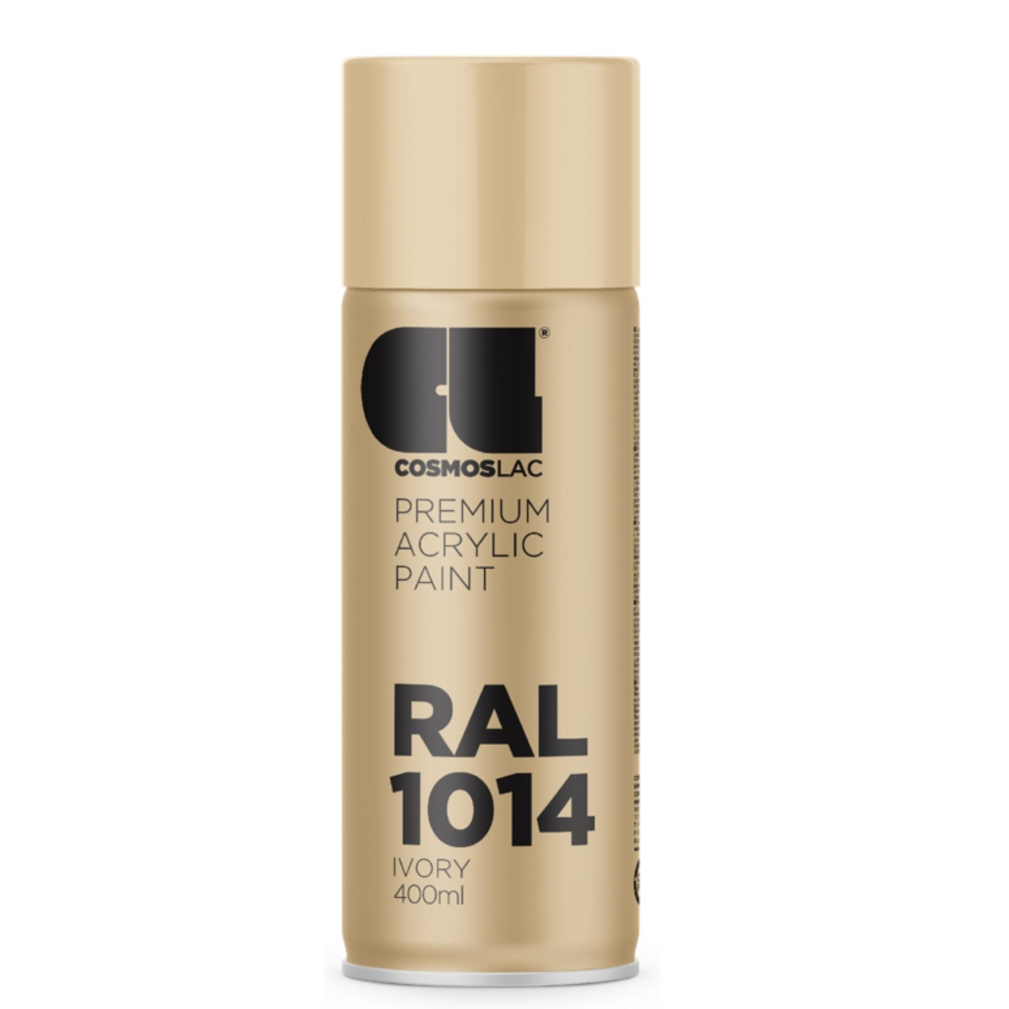 SPRAY PREMIUM ACRYLIC BRILLANTE RAL COSMOS LAC 400 ML - RAL 1014 Marfil ...