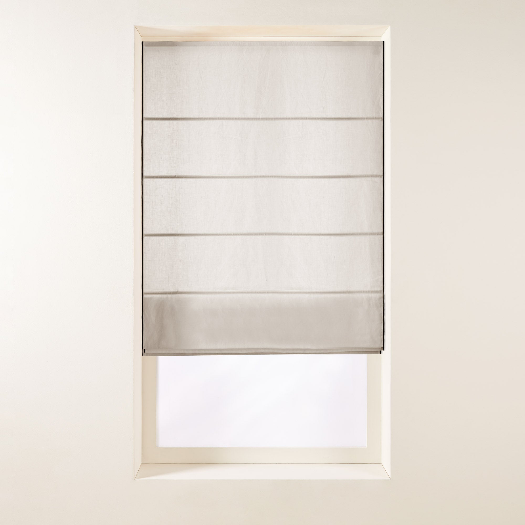 MADURA - Store bateau Carlina en Lin lavé légèrement froissé Beige ...