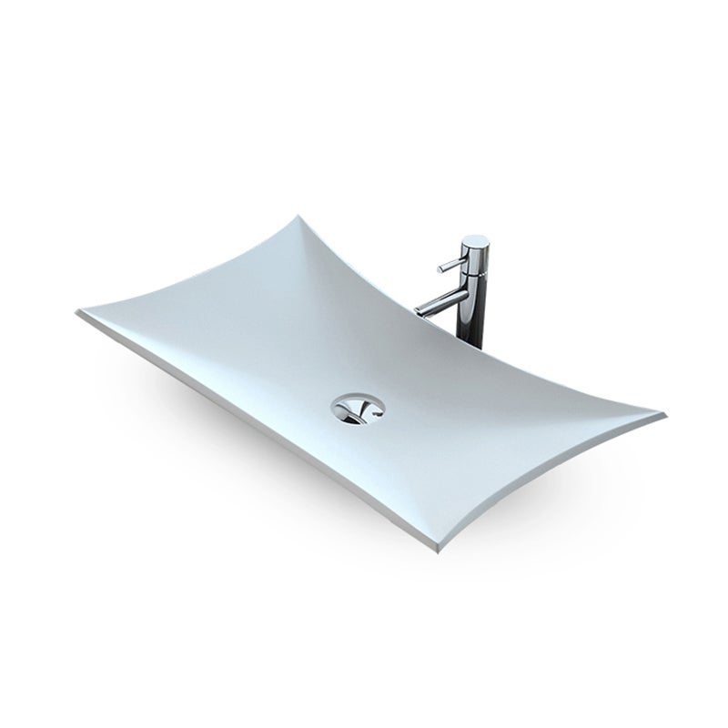 LEAF - Vasque rectangulaire à poser - Design Elégant et Raffiné ...