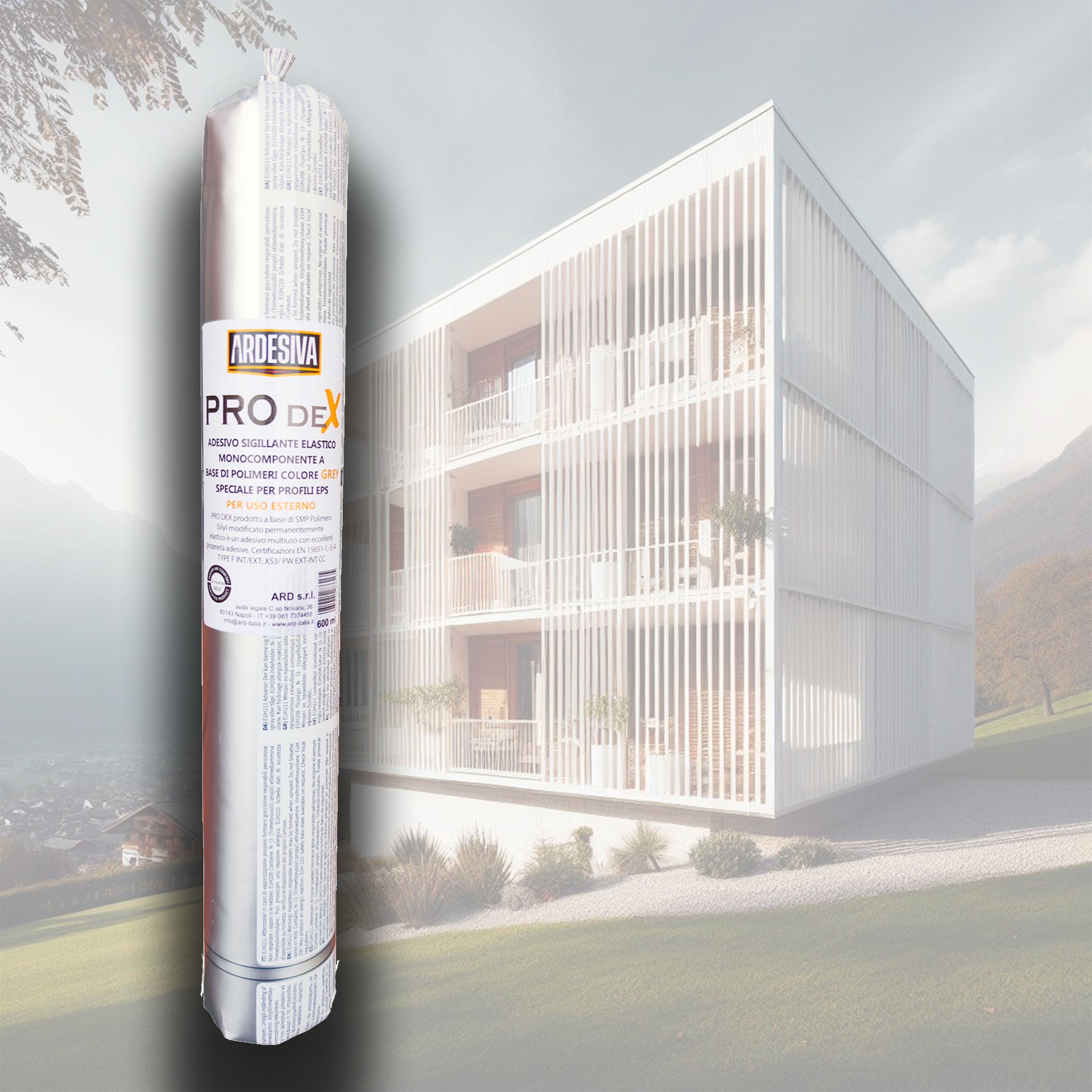 Colla 600ml da esterno per WPC PVC e Polimeri ARDESIVA superpotente ...