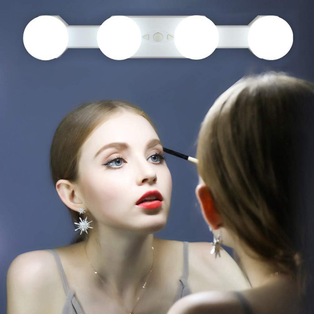 LED Makeup Lights, Rechargeable Portable Wireless Cosmetic Mirror Lamp ...