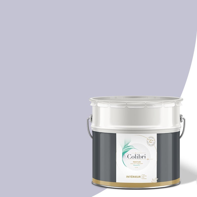Peinture murs et plafonds Violet Matine, Mate 12L, peinture biosourcée ...