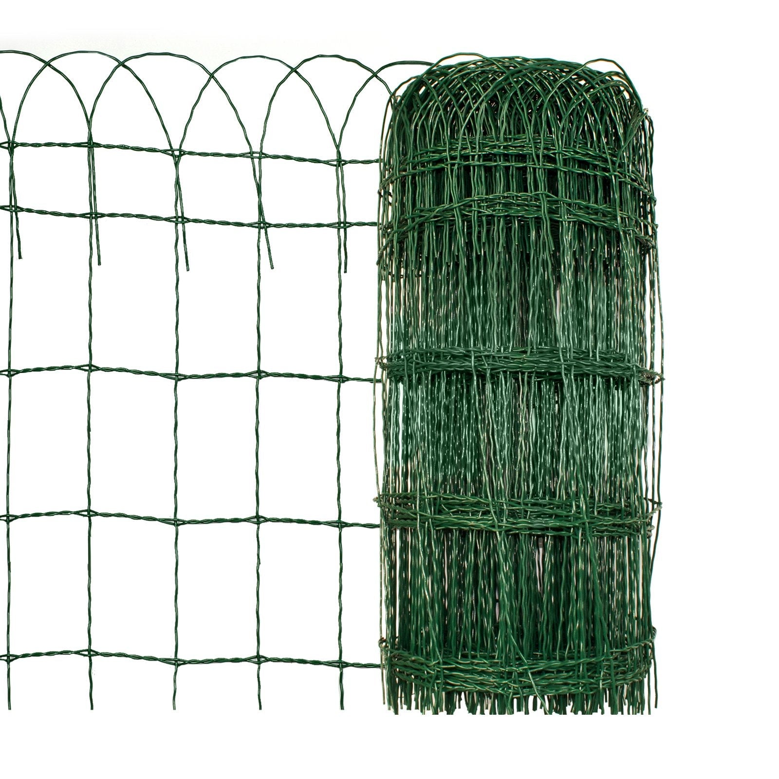 Grillage ornemental rouleau de 65 cm x 25 m, Vert, Maille: 15 x 9 cm ...
