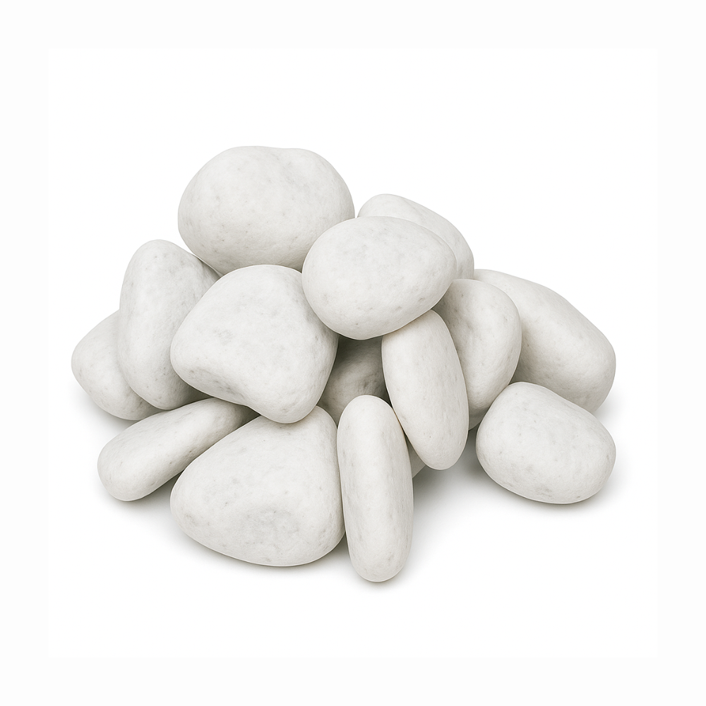 Ciottoli bianco carrara eleganza per esterni *** misura : 25/40 ...