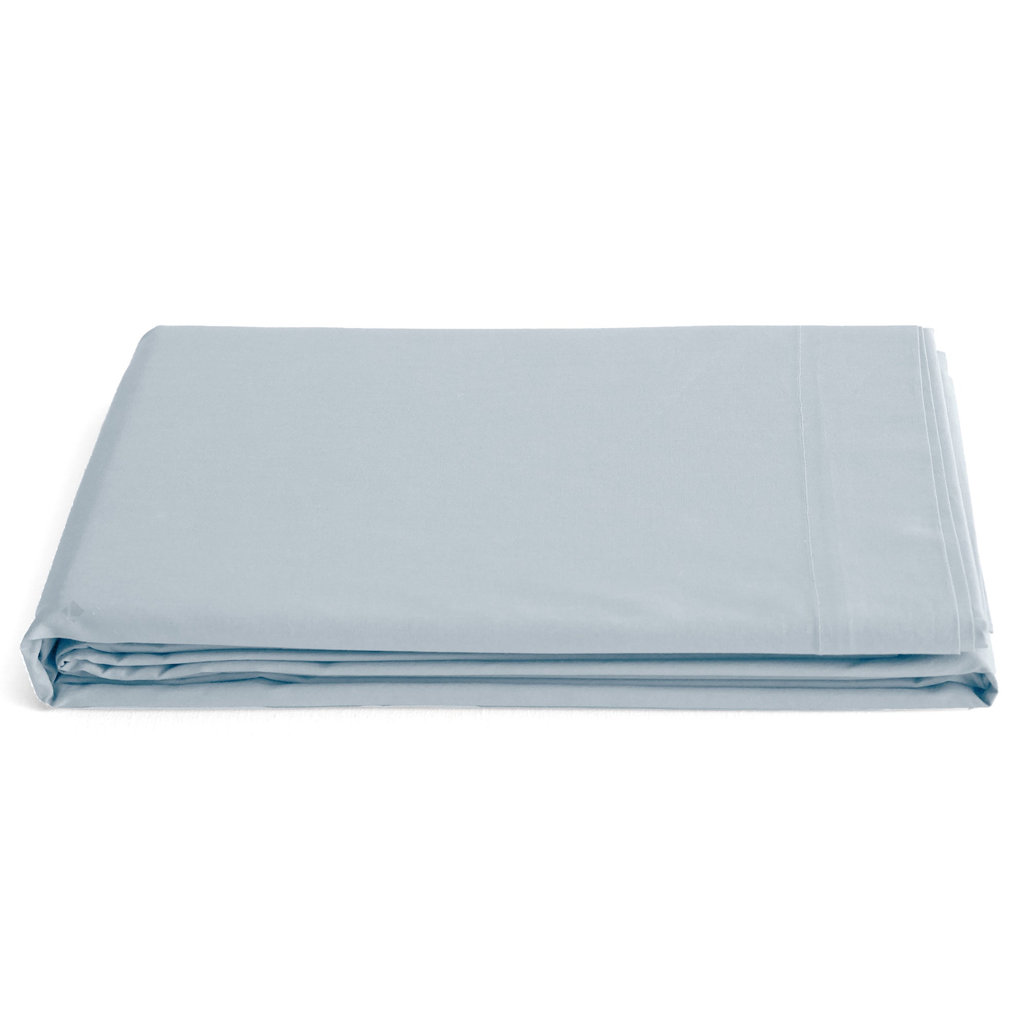 Drap plat 240x300 cm percale de coton MANOIR bleu Glacier | Leroy Merlin