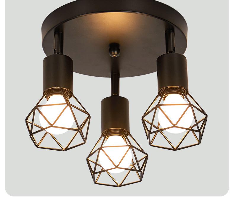 Plafonnier LED à lumière chaude, spot orientable à 350°, éclairage de ...