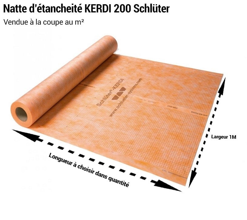 KERDI 200 Natte d'étanchéité vendue au m² SCHLUTER | Bricoman