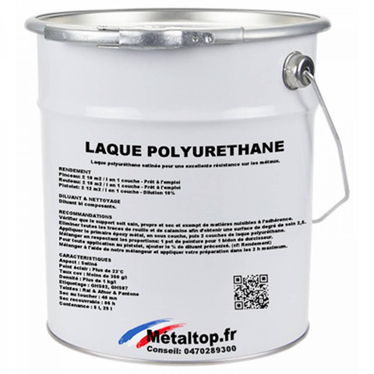 Laque Polyurethane - Metaltop - Brun noir - RAL 8022 - Pot 15L | Leroy ...