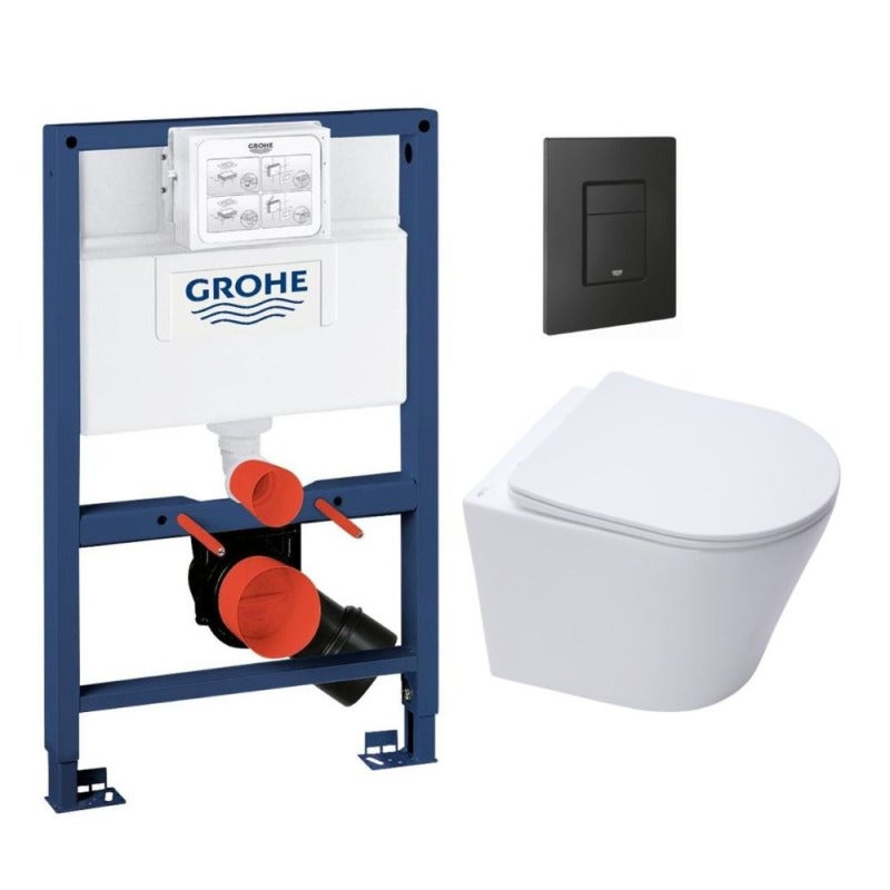 Grohe Pack WC Bâti-support Rapid SL + WC Swiss Aqua Technologies ...