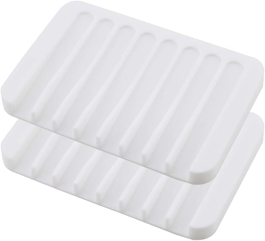 Porte-savon 2 pièces, porte-savon, porte-savon en silicone pour salle ...