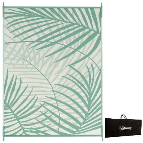 Tapete Exterior Grande Modelo Reversible, Verde | Leroy Merlin