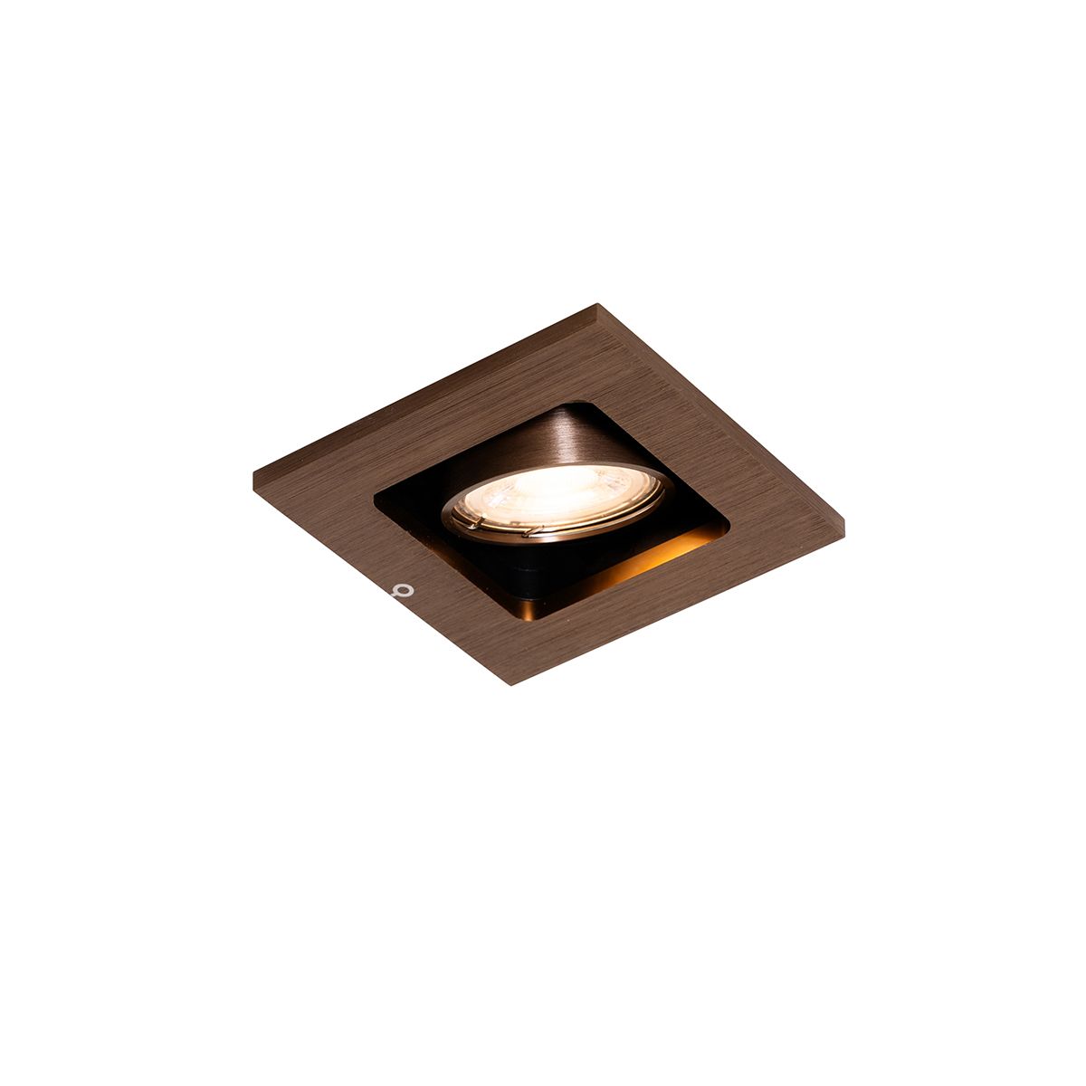 Spot Encastrable Qure 1 Lumière L 10 Cm Bronze Moderne