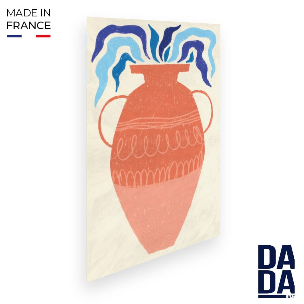 Affiche Vase Coloré Vibrant 60x80cm Fabriqué En France Dada Art