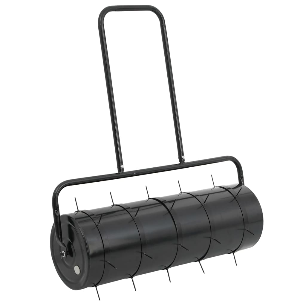 Rodillo para césped de jardín y collarines aireadores 63 L hierro acero ...