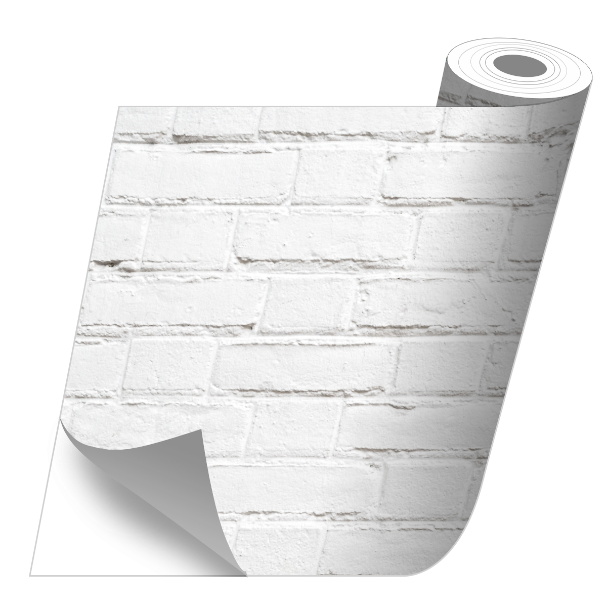 Rollo sticker Muro ladrillo blanco 65x100 cm | Leroy Merlin