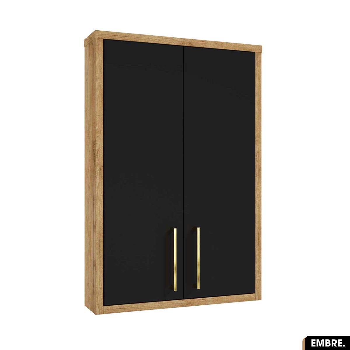 Armoire murale | EMBRE | Noir | 60 x 90 x 15 cm | Leroy Merlin