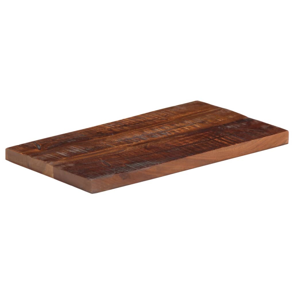 Tablero Mesa Rectangular Madera Maciza Reciclada 50x20x25 Cm Leroy