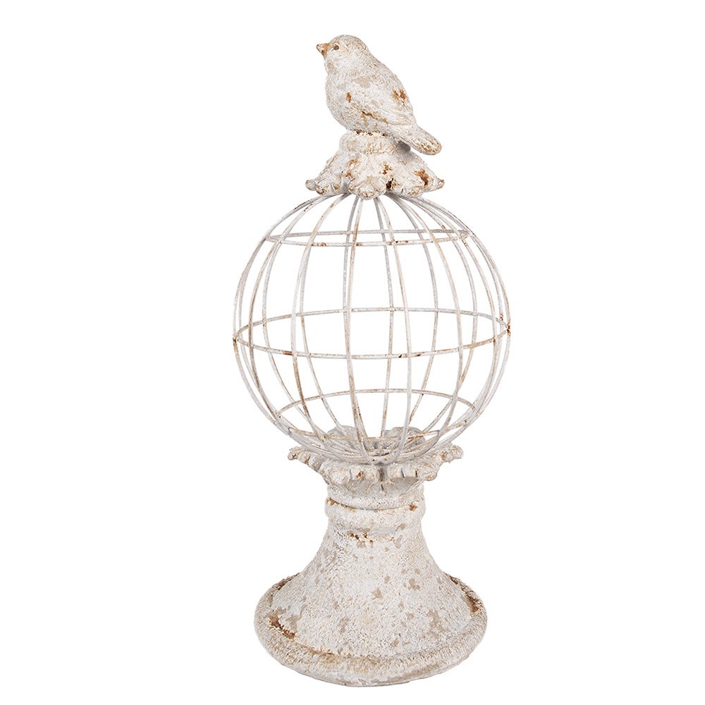 Clayre & Eef Image de décoration Oiseau 12x7x14 cm Gris | Leroy Merlin