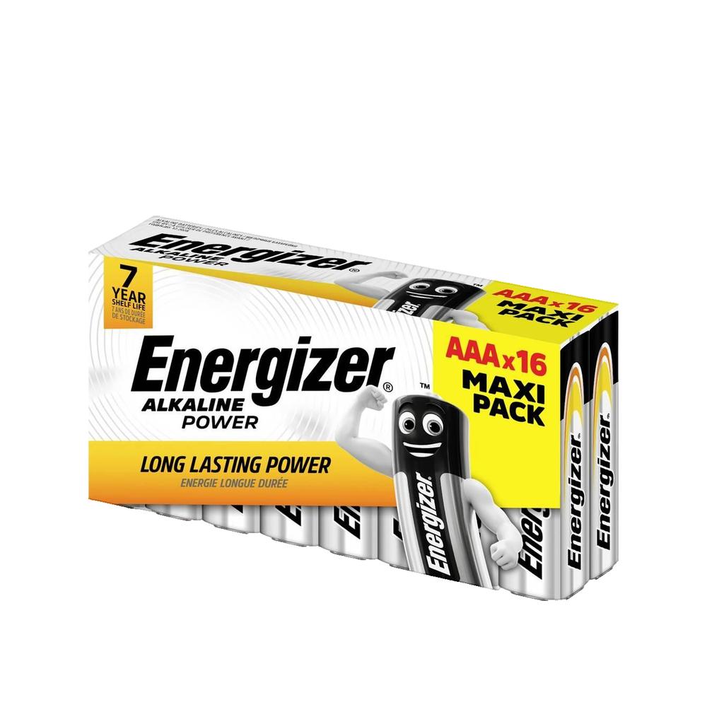 Batterie alcaline Energizer Power LR3 (AAA) da 1,5 V, confezione da 16 ...